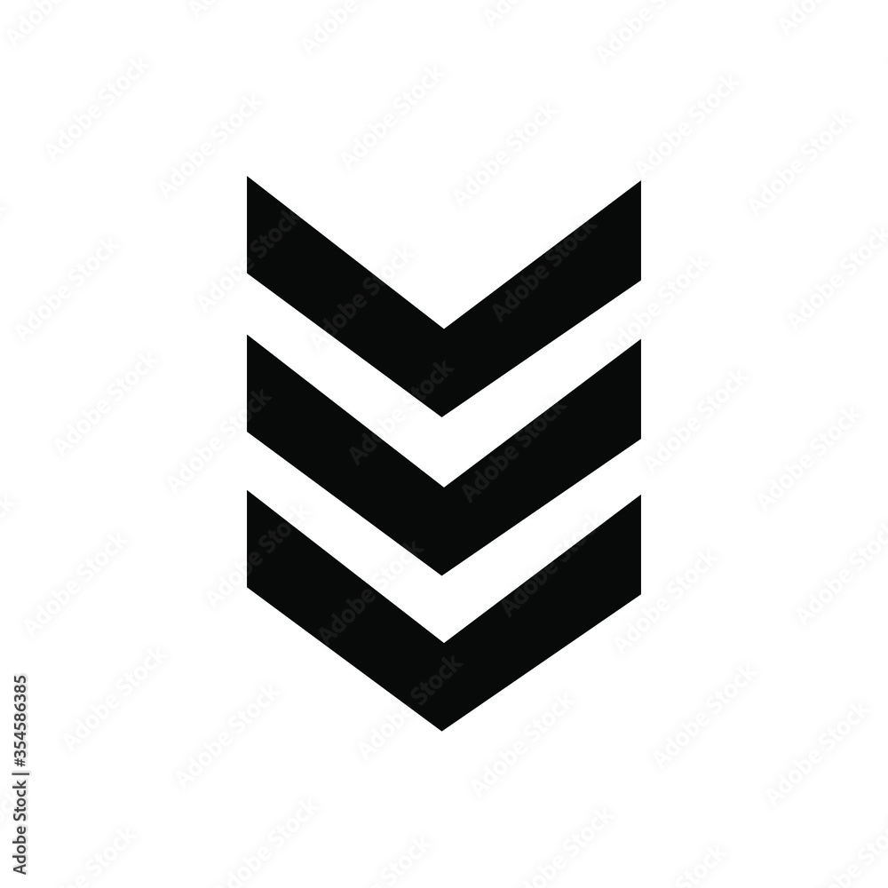 Rank icon vector sign and symbol isolated on white background, Rank ...