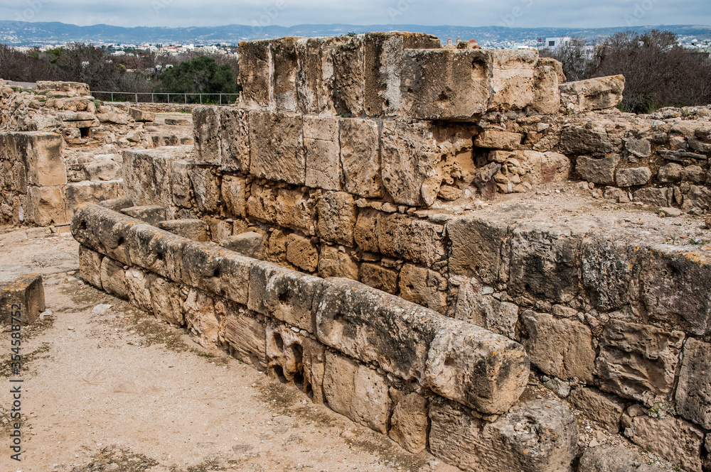 The 7th-century Byzantine fortress in Paphos was improved by the ...