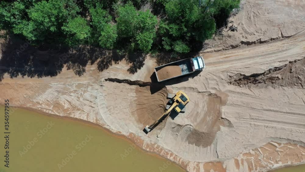 Construction project beside river, causing water pollution and ...