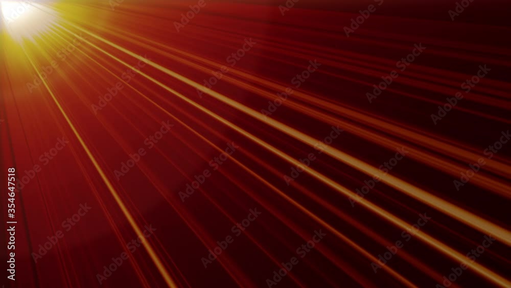 Abstract anime sun rays loop-able lighting effect animation. Computer ...
