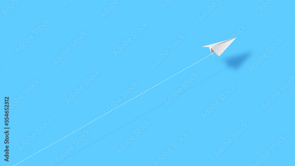 Paper airplanes flying over sky. Stop motion animation. Origami Paper ...