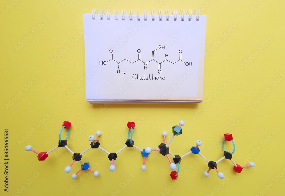 Molecular structure model and structural chemical formula of ...