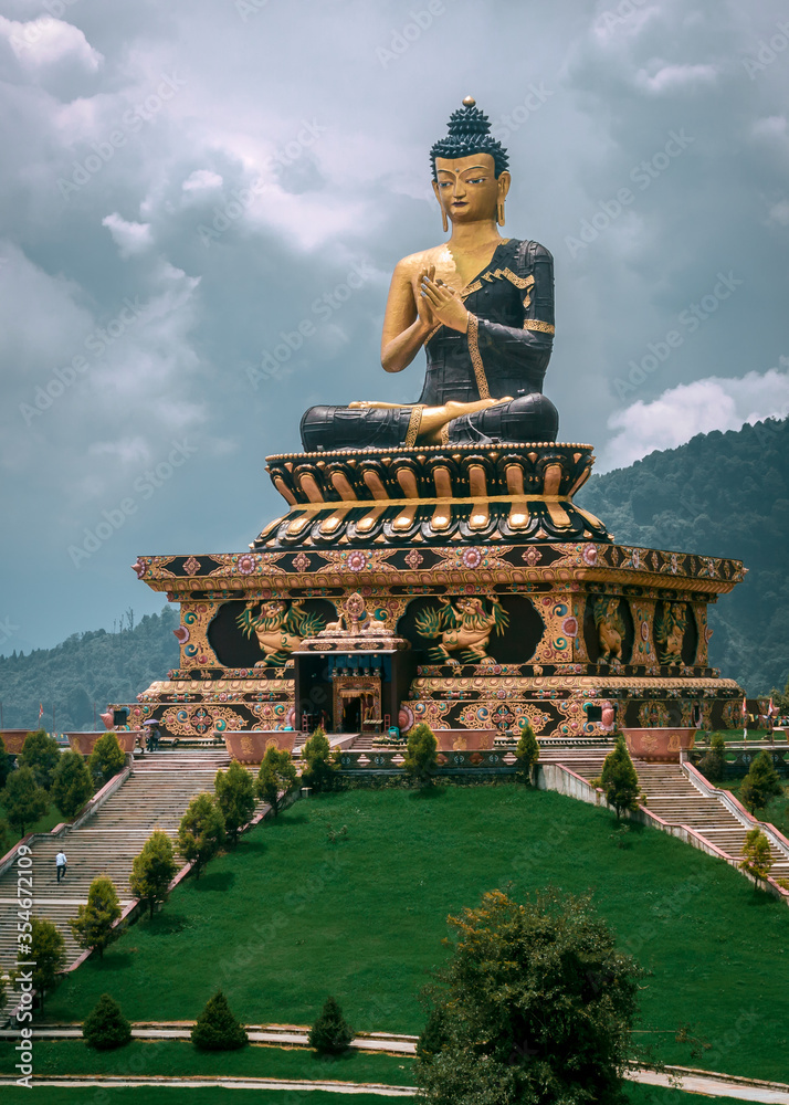 Buddha statue of Sikkim India , Buddha park sikkim Stock Photo | Adobe ...