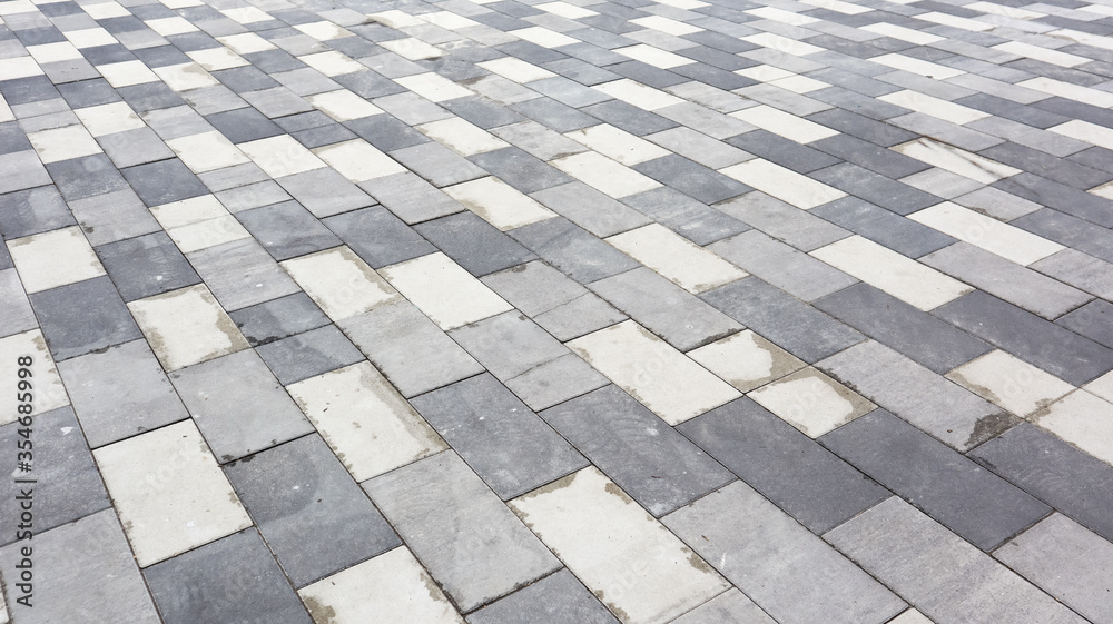 Concrete paving slabs. Abstract gray paving slab texture background ...