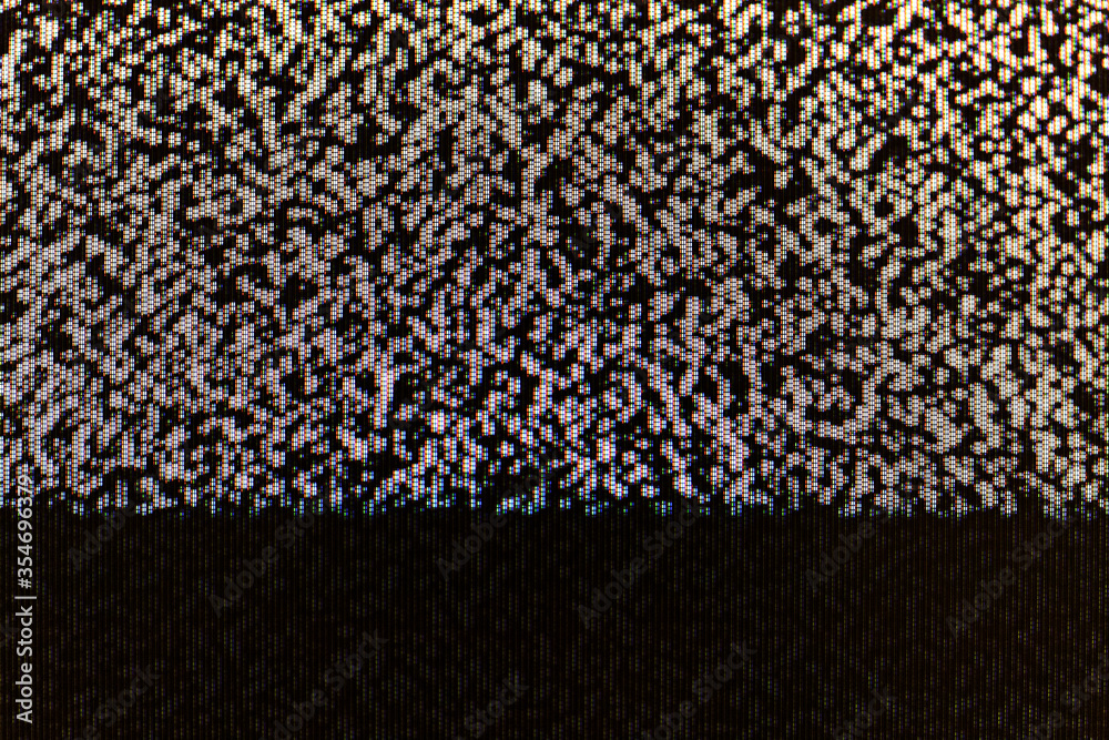 TV screen static abstract pixel glitch analog noise pixelized ...