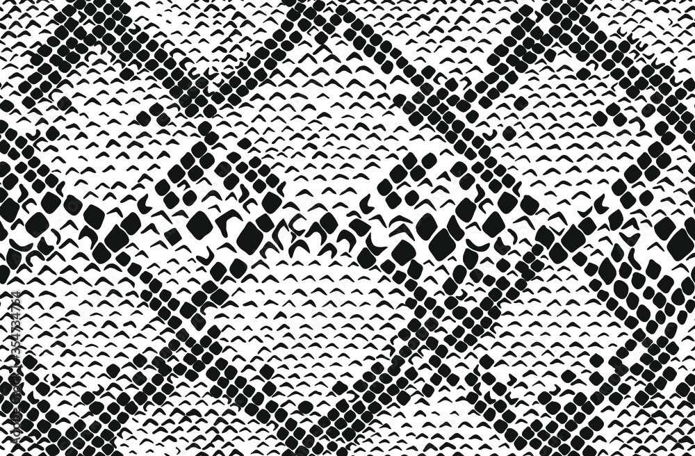 Snake skin seamless pattern. Vector illustration. Stock Vector | Adobe ...