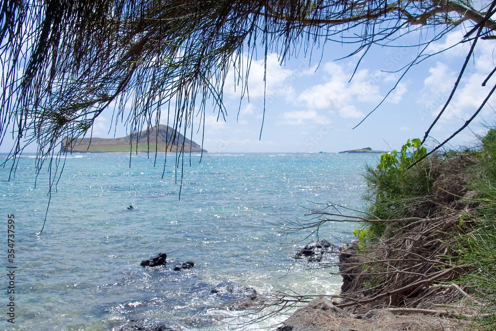 Rabbit Island also known as Mañana Island, southeastern shore of Oahu ...