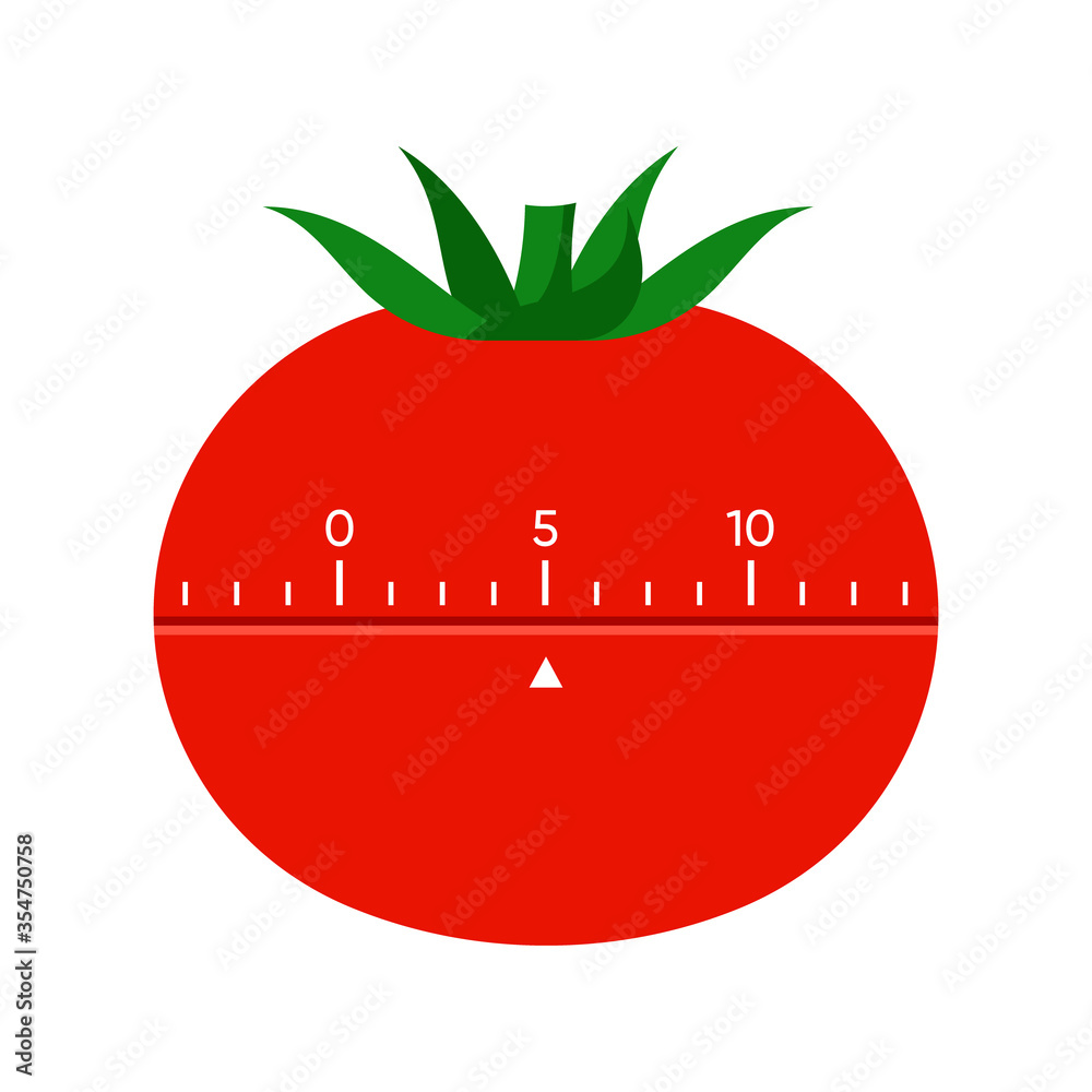 Timer Pomodoro. Pomodoro Time Management - kitchen timer. Mechanical ...