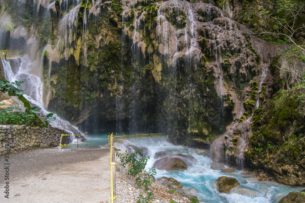 Tolantongo caves - Mexico. Hot spring spring cave in the Hidalgo ...