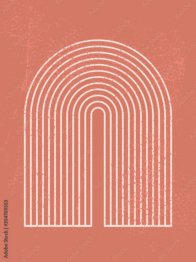 Abstract contemporary aesthetic background with geometric shape ...