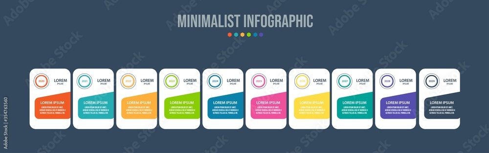 Business data visualization. Process chart. Abstract elements of graph ...