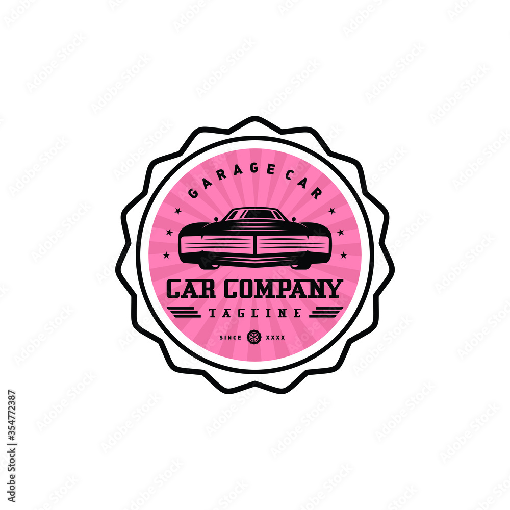 Classic/vintage car vector design inspiration. Auto car logo design ...