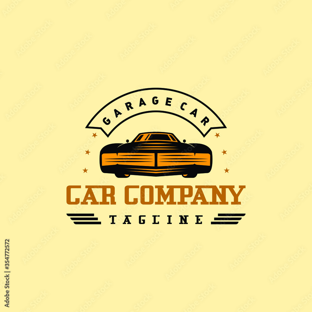 Classic/vintage car vector design inspiration. Auto car logo design ...