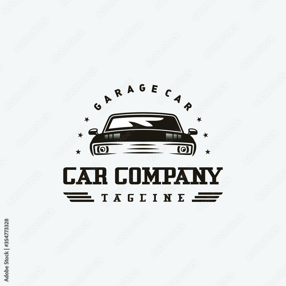 Classic/vintage car vector design inspiration. Auto car logo design ...