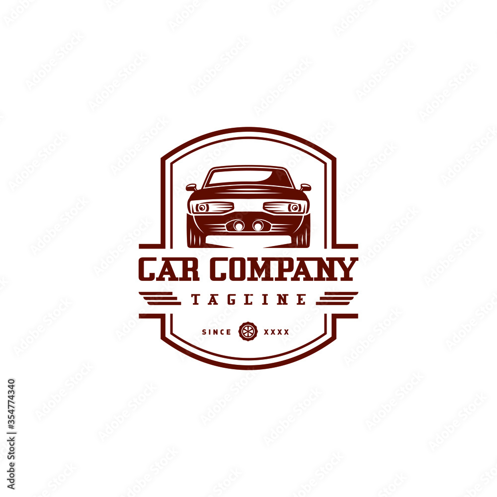 Classic/vintage car vector design inspiration. Auto car logo design ...