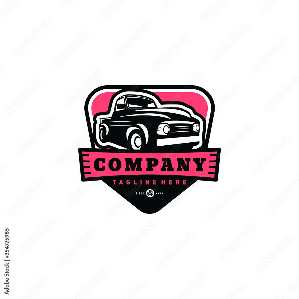 Classic/vintage car vector design inspiration. Auto car logo design ...