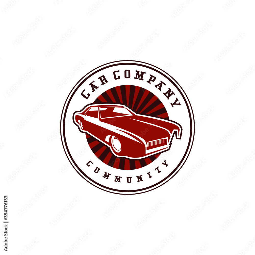 Classic/vintage car vector design inspiration. Auto car logo design ...