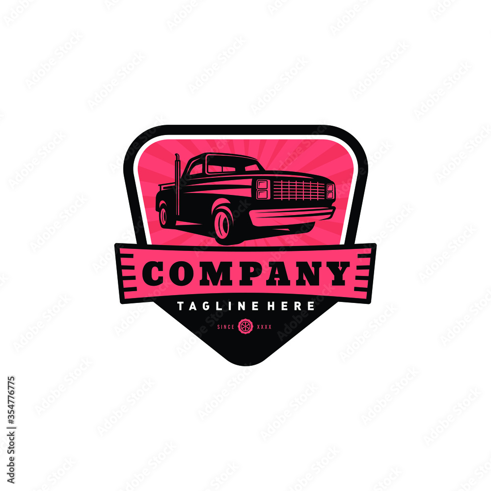 Classic/vintage car vector design inspiration. Auto car logo design ...