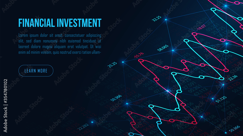 Stock market or forex trading graph in graphic concept suitable for ...