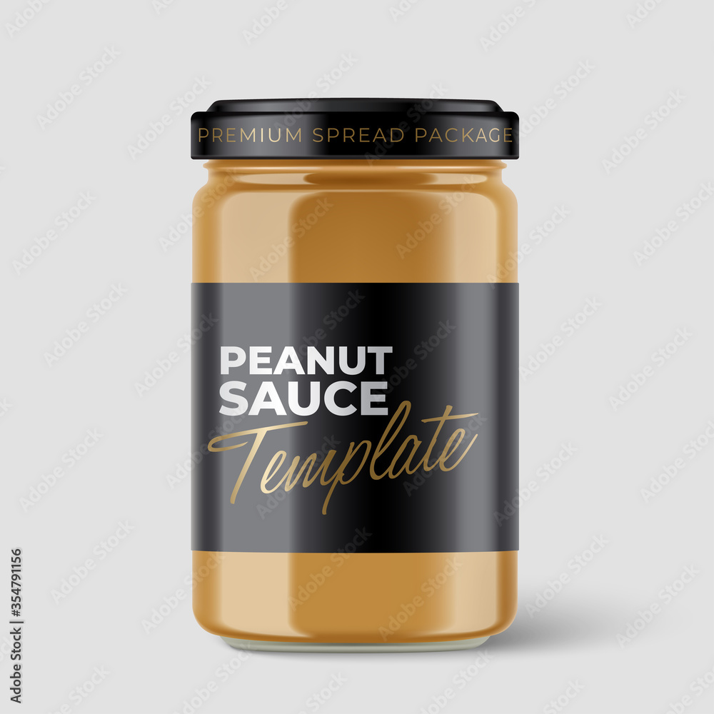 Jam Jar Collection : Premium glass container with label template ...