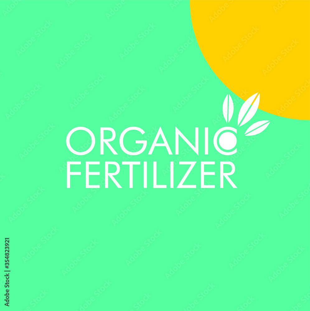 organic fertilizer logo icon with simple shape symbol. Good use for ...