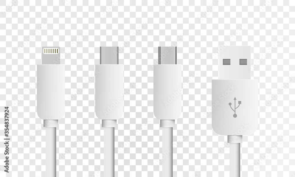 Most of standard USB type-C plugs, micro, lightning, universal computer ...
