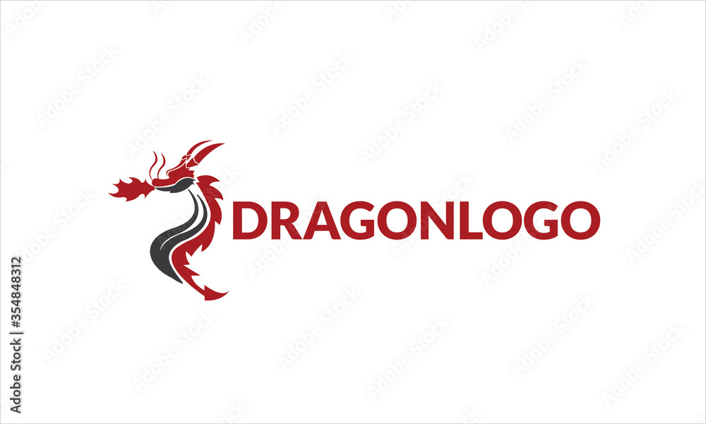 Dragon Logo with hed dragon can for company logo, branding, dragon ...