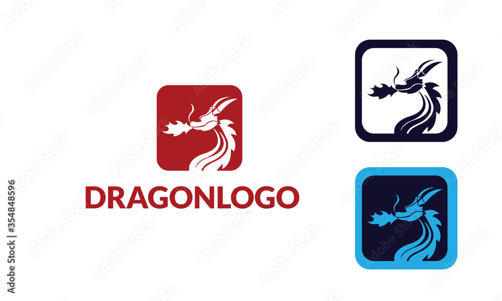 Dragon Logo with hed dragon can for company logo, branding, dragon ...