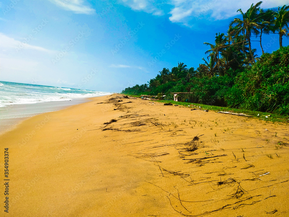 beautiful Panadura beach in Sri Lanka Stock Photo | Adobe Stock