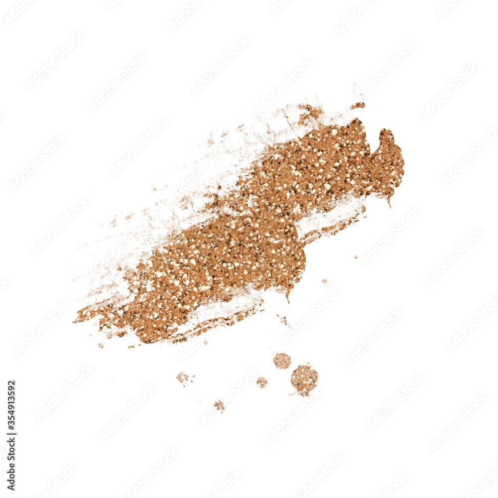 Gold glitter liquid gold drops splatter brush stroke. Textural digital ...