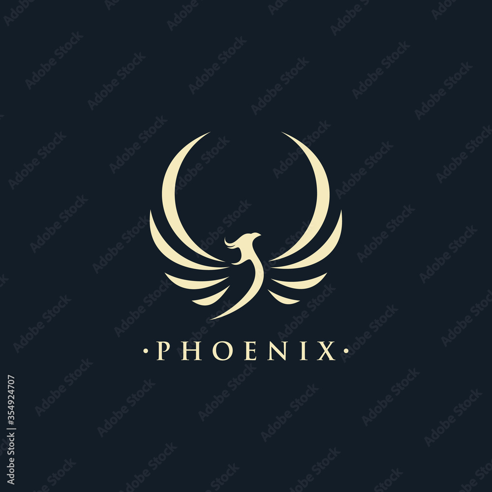 phoenix wing logo animal abstract Stock Vector | Adobe Stock