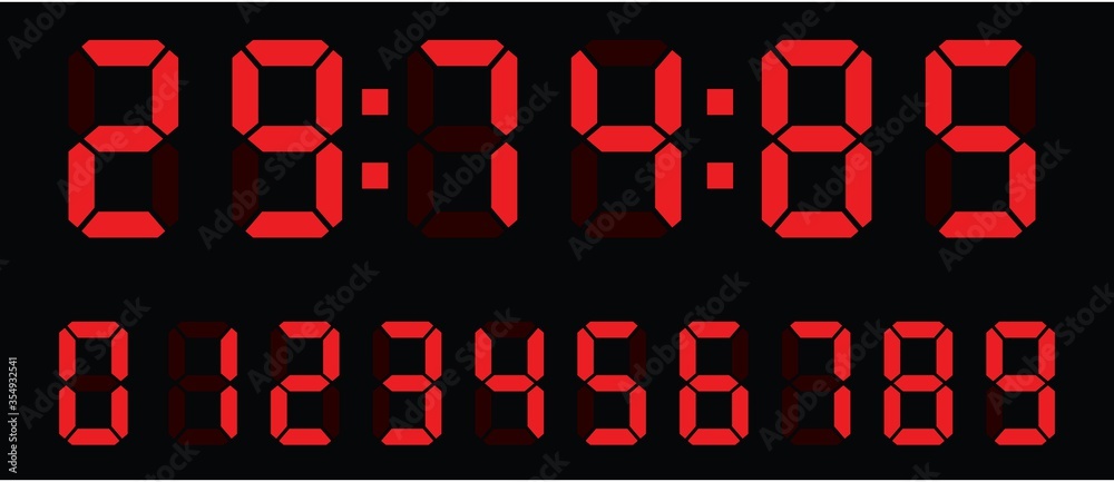 Number Counter Vector