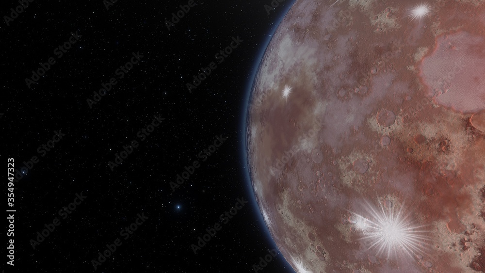 abstract cosmic background, planets in space, alien planet, exo planet ...