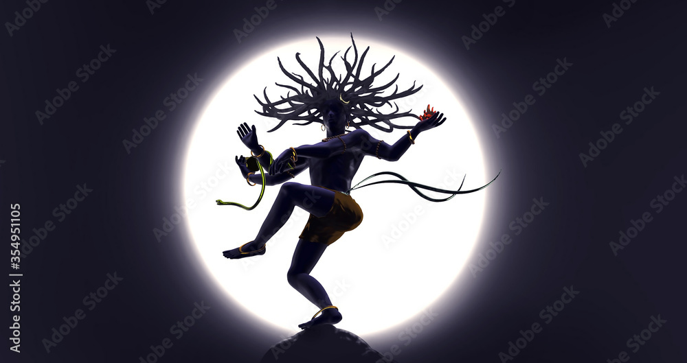 shiva nataraja Stock Illustration | Adobe Stock