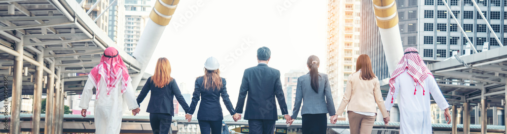 Collaborate group of people diversity multiethnic teamwork ...