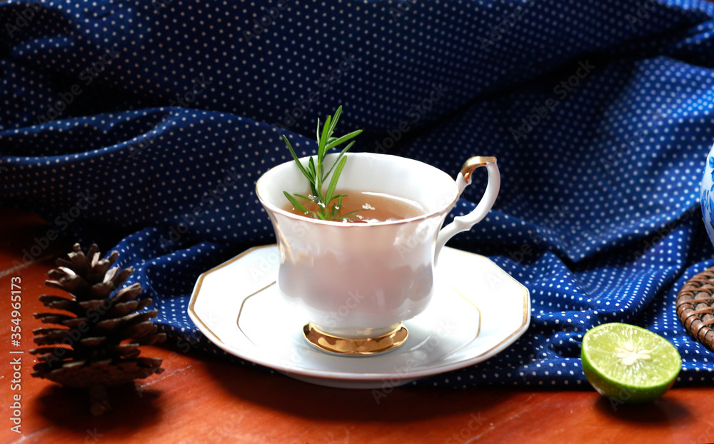 Afternoon tea break Use rosemary herbs to help add scents and lemons to ...