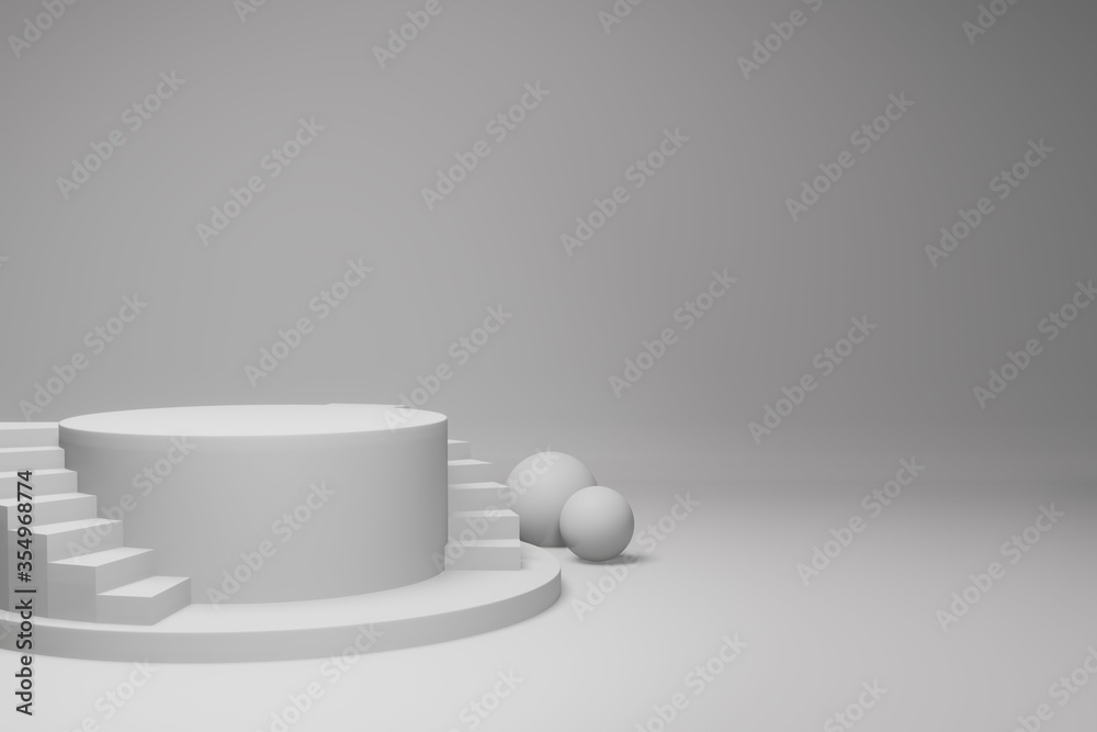 Mock up background/backdrop in minimal modern illustration design of ...