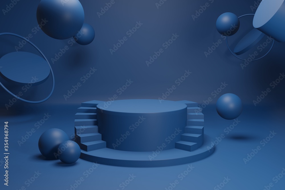 Mock up background/backdrop in minimal modern illustration design of ...