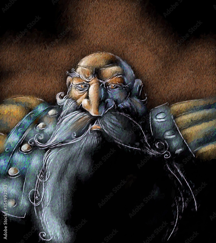 Fantasy concept illustration, dwarf gnome fantasy world Stock ...