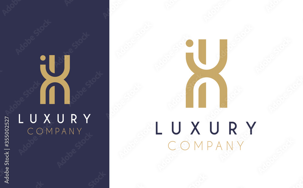 Premium Vector X Logo in two colour variations. Beautiful Logotype ...