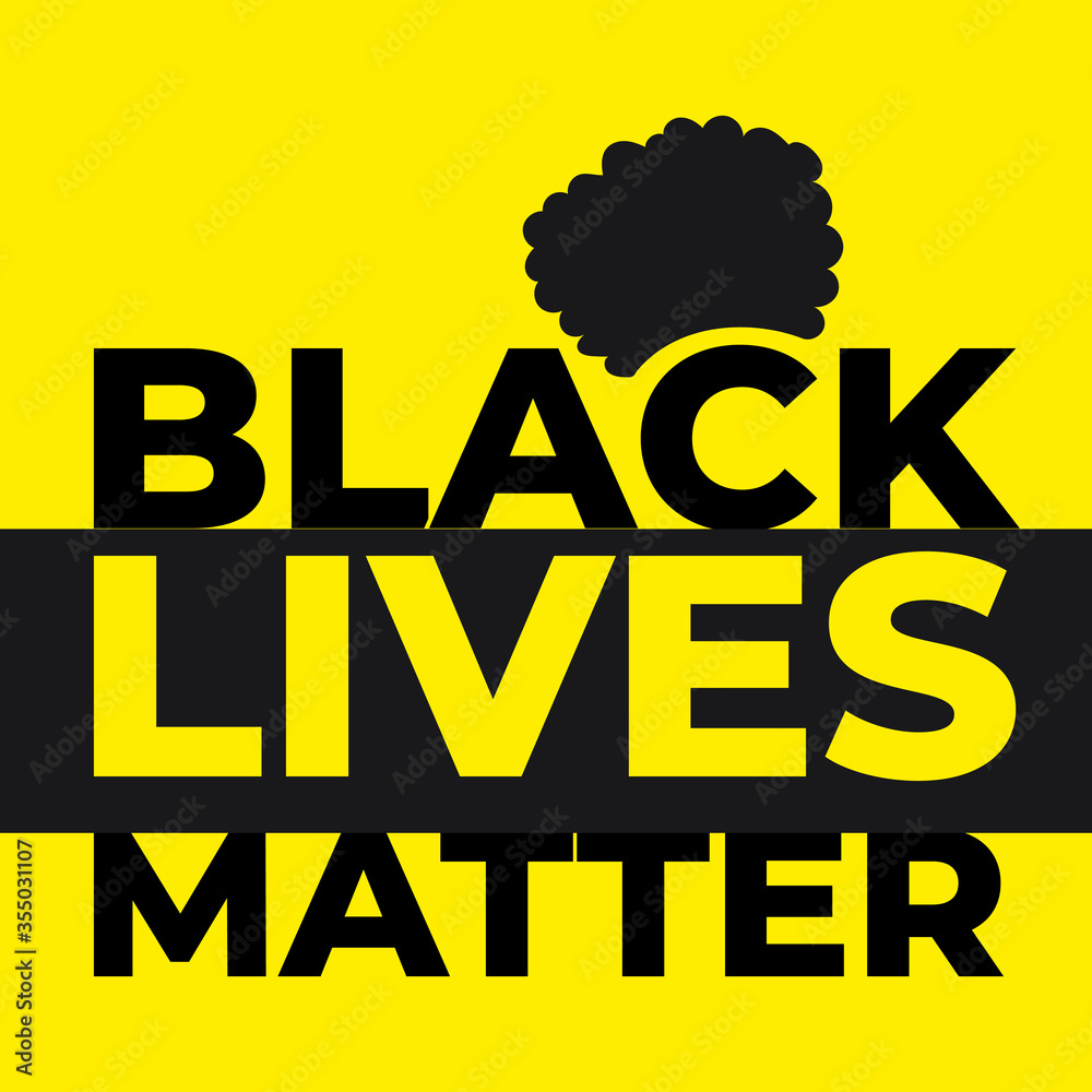 Black lives matter. Symbol of the fight against racism Stock ...