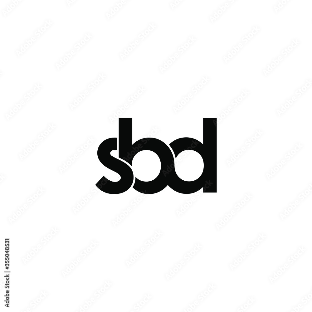 sbd letter original monogram logo design Stock Vector | Adobe Stock