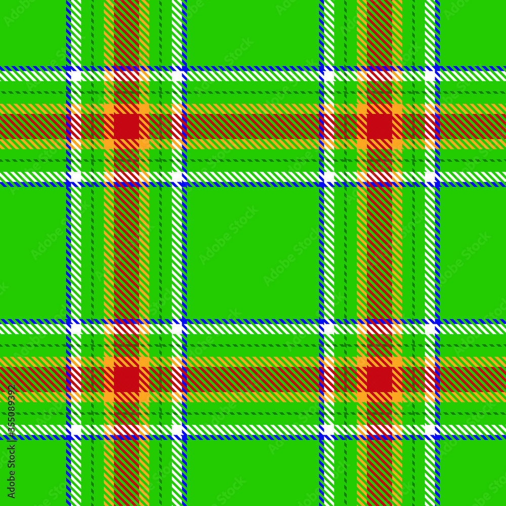Tartan plaid seamless pattern green color background. Flannel shirts ...