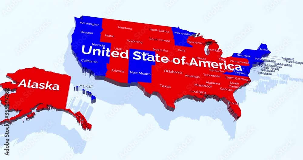 Video „USA map showing potential Election victory for republican in ...