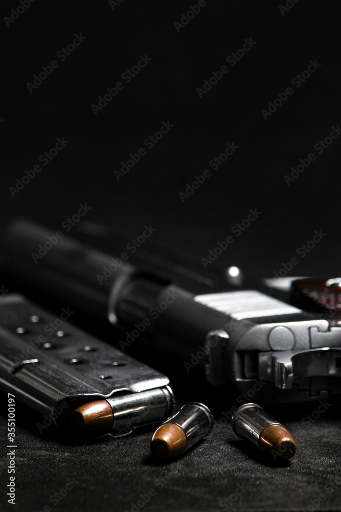 Automatic white gun stainless steel pistol weapon model m1911 with real ...