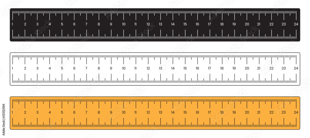 Ruler or measuring scale icon for apps or websites Stock Vector | Adobe ...