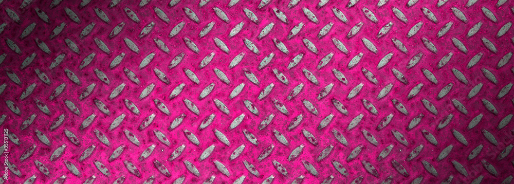 Pink metal plate background banner, steel texture Stock Photo | Adobe Stock
