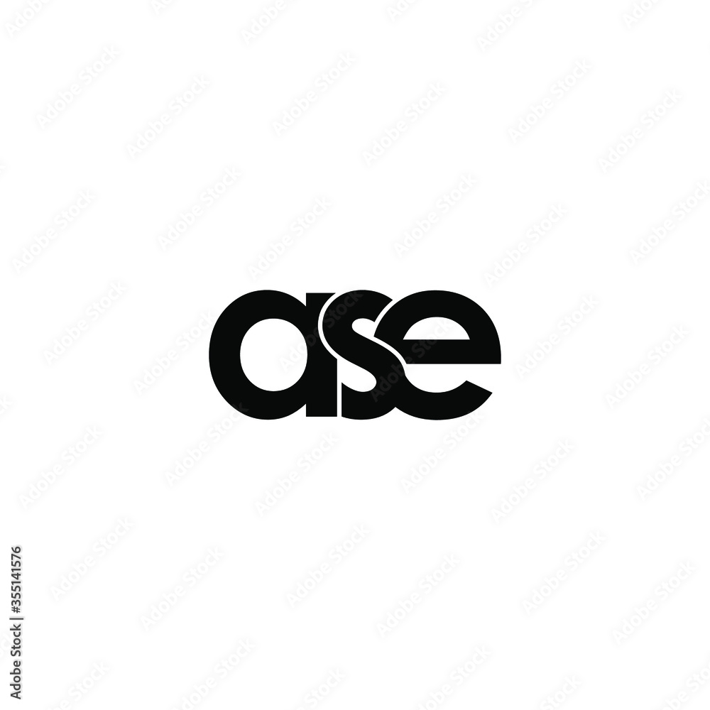 ase letter original monogram logo design Stock Vector | Adobe Stock