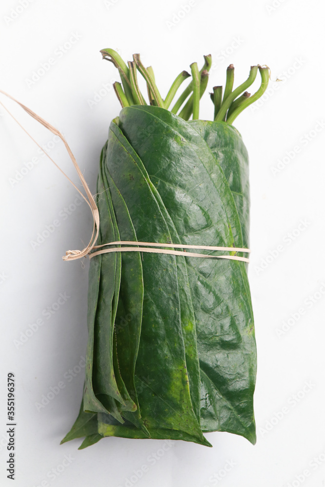 Paan leaf With White Background, betel leaf Stock Photo | Adobe Stock