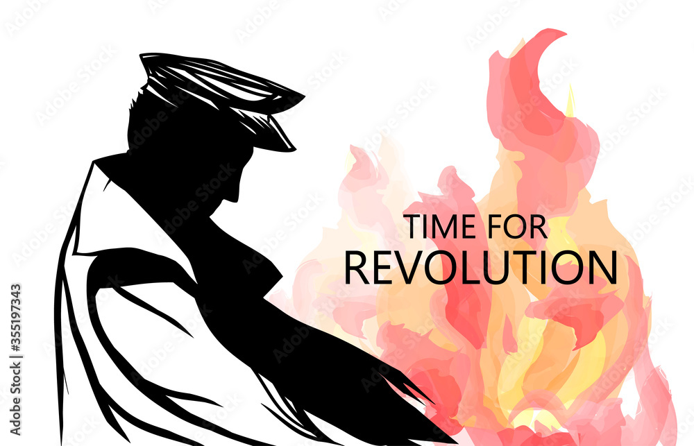 Demonstrations against racism, discrimination.Bonfires of revolution ...